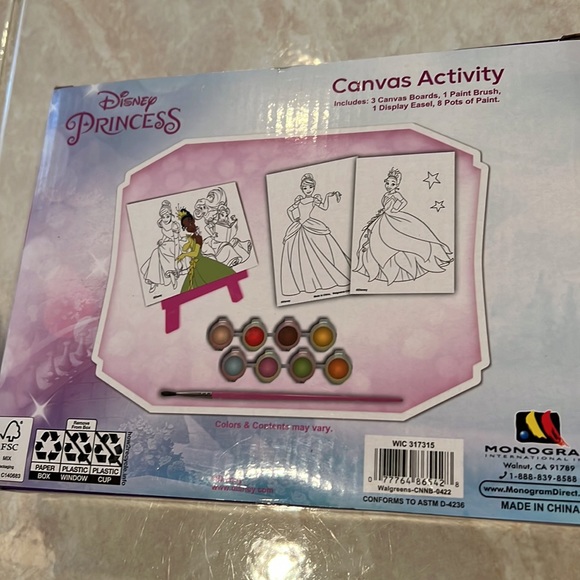 Disney | Toys | Nib Disney Princess Canvas Activity Set | Poshmark